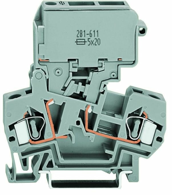 Клемма несущая, 4 провода Wago 281-611