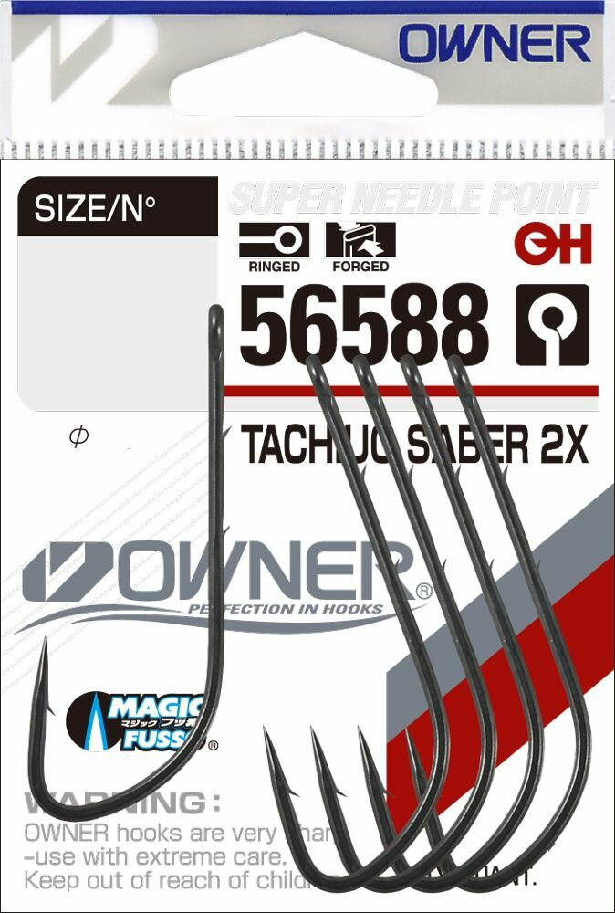 OWNER Крючок Tachiuo Saber 2X teflon №3/0 5шт