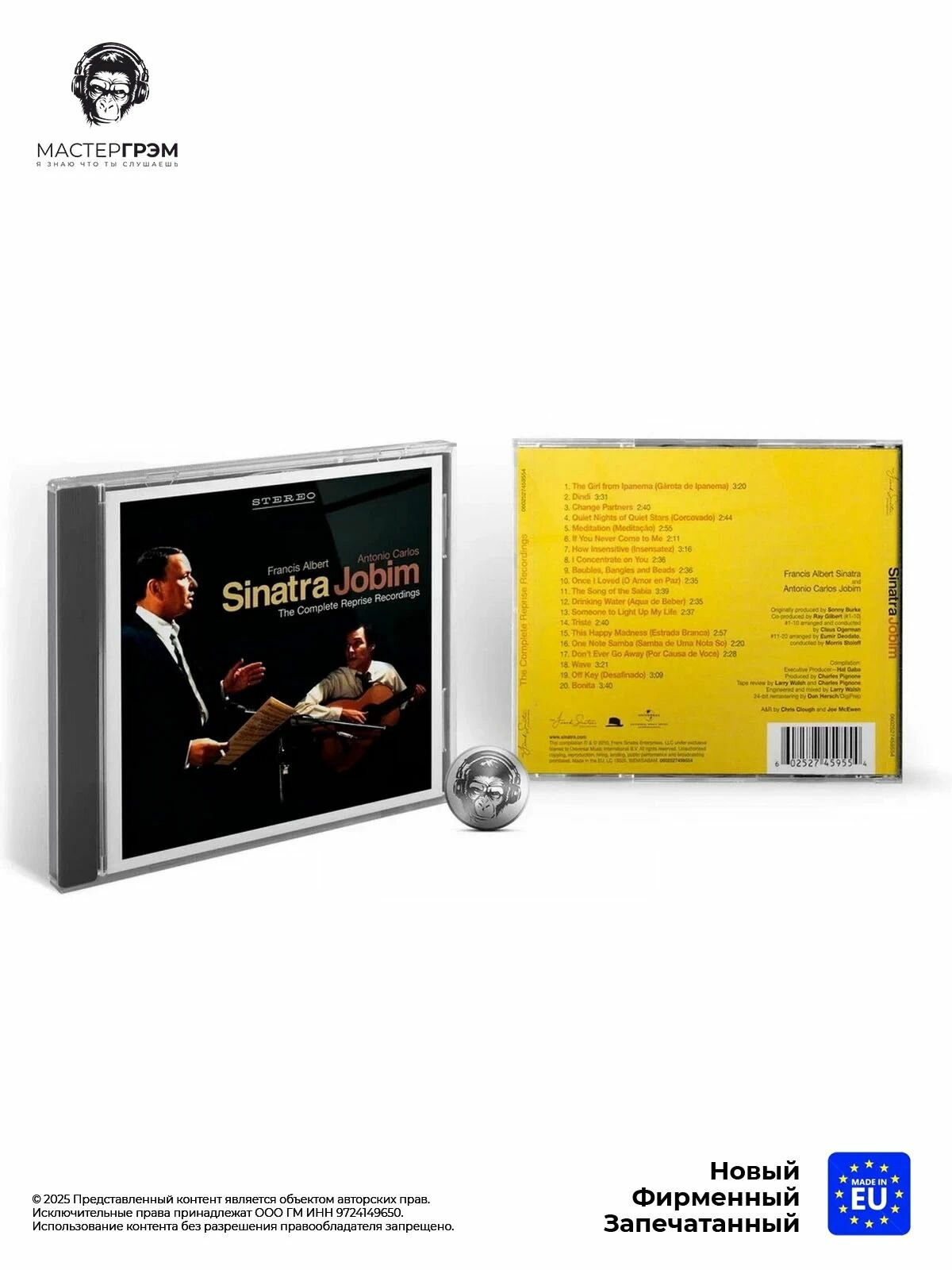 CD диск Frank Sinatra - Sinatra & Jobim: The Complete Reprise Recordings (CD) 2010, Jewel case
