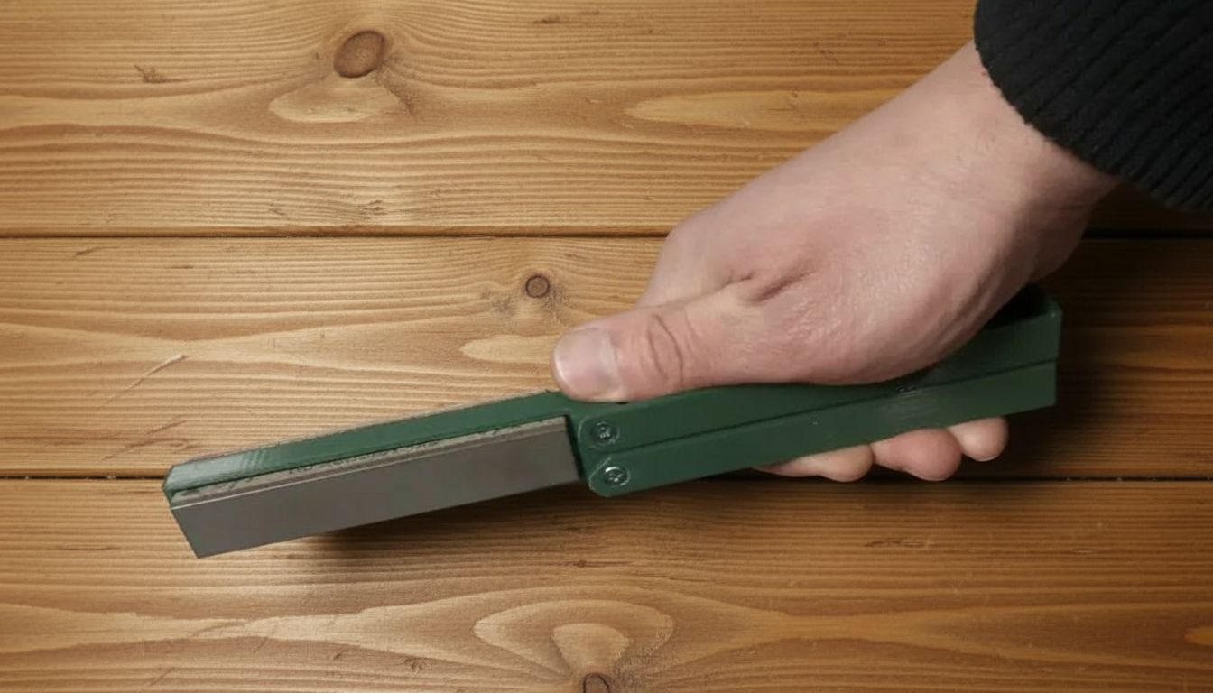 Карманный портативный заточной комплект: алмазный брусок (пр-во Венев) с бланком с кожей