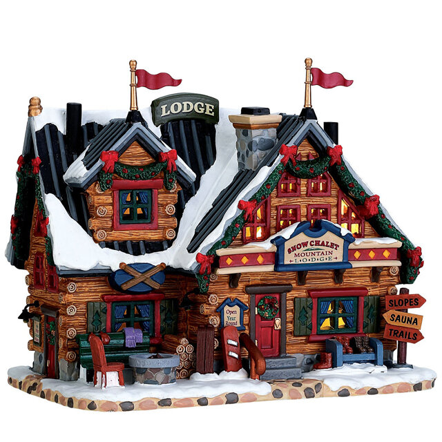 Домик для отдыха Apres Ski, 20 см, подсветка, Lemax, 75201-lemax