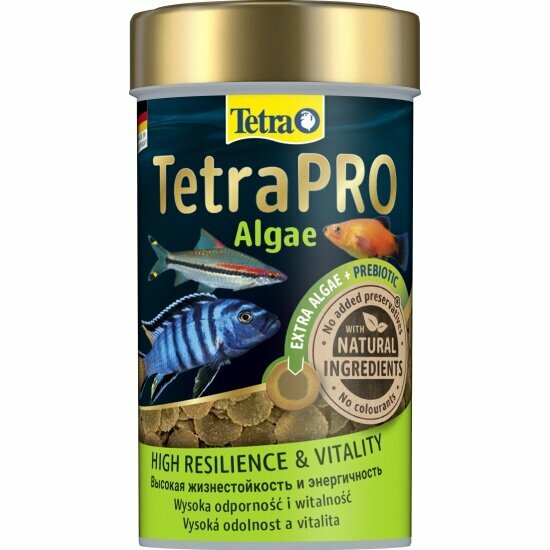 Корм для всех видов рыб со спирулиной Tetra PRO Algae Multi-Crips 100 мл чипсы