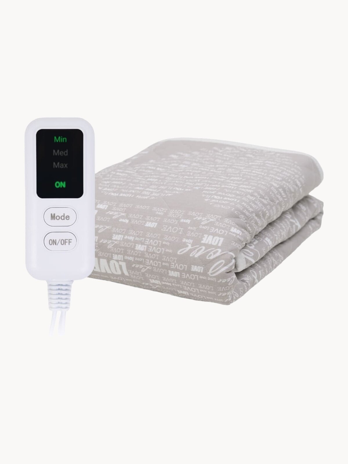 Электрическая большая универсальная простынь с подогревом EcoSapiens Duet, 3 программы нагрева, 180 х150 см