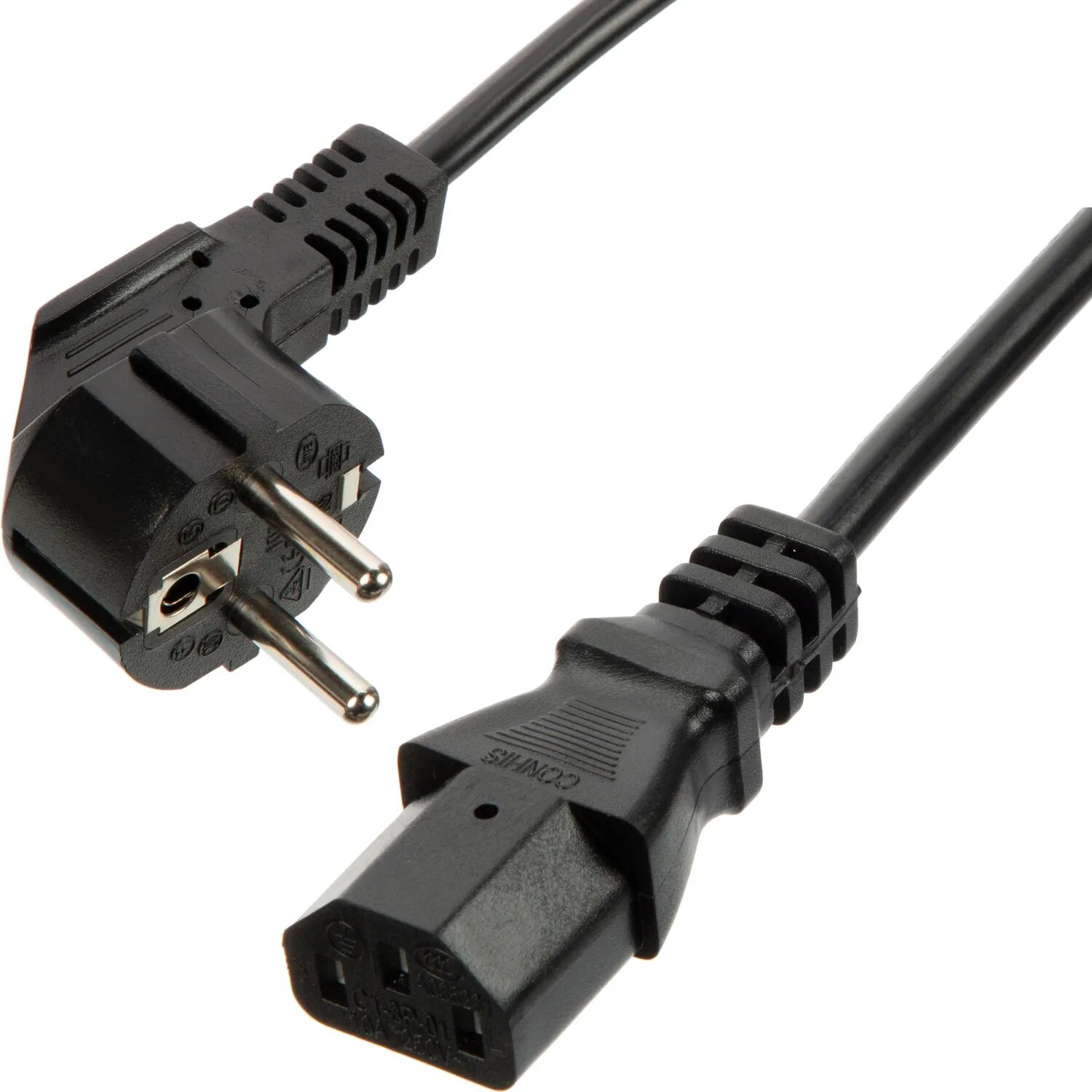 Кабель питания ProMega Euro-C13 (F), 10А, 0.75мм2, 1.8м, чер (OPC001)