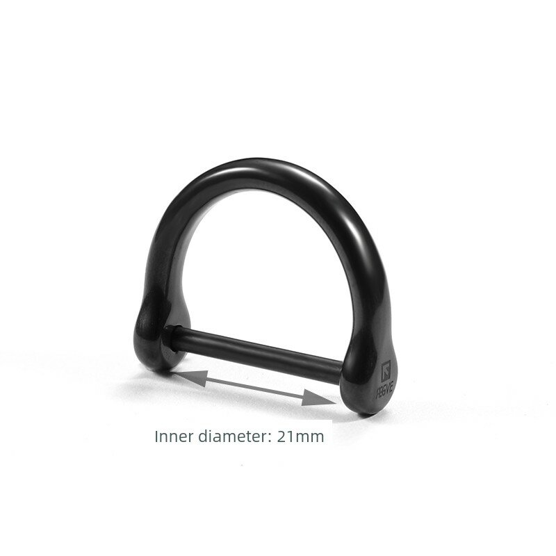Застежка-подкова из титанового сплава, аксессуары для ключей для мужчин и женщин, черная пряжка-подкова из нержавеющей
