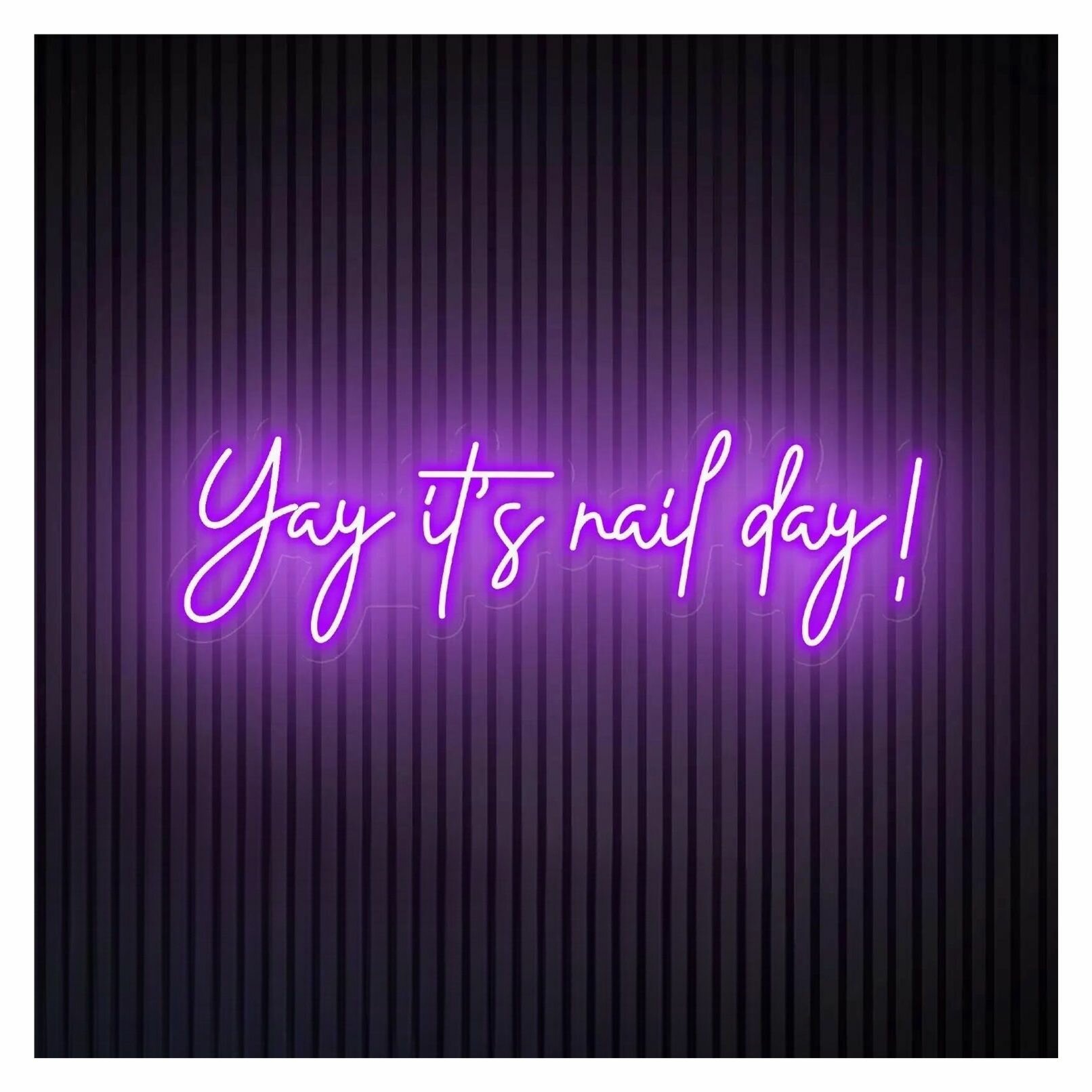 Неоновая Вывеска Ура, Сегодня День Маникюра 40 См