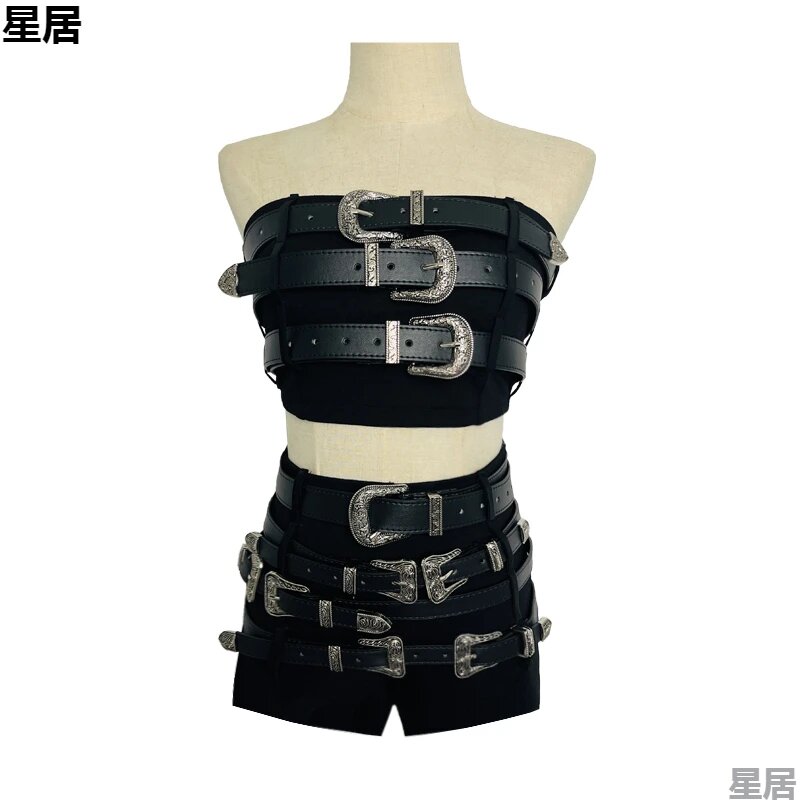 Женский черный топ и шорты Xingju, XL, 1Sets