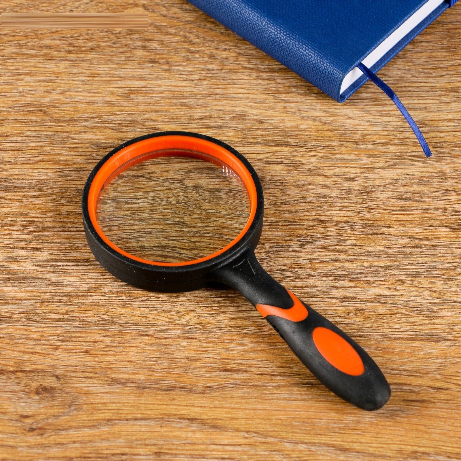 Лупа Сима-ленд, 8x, прорезиненный корпус, круглая линза, черная