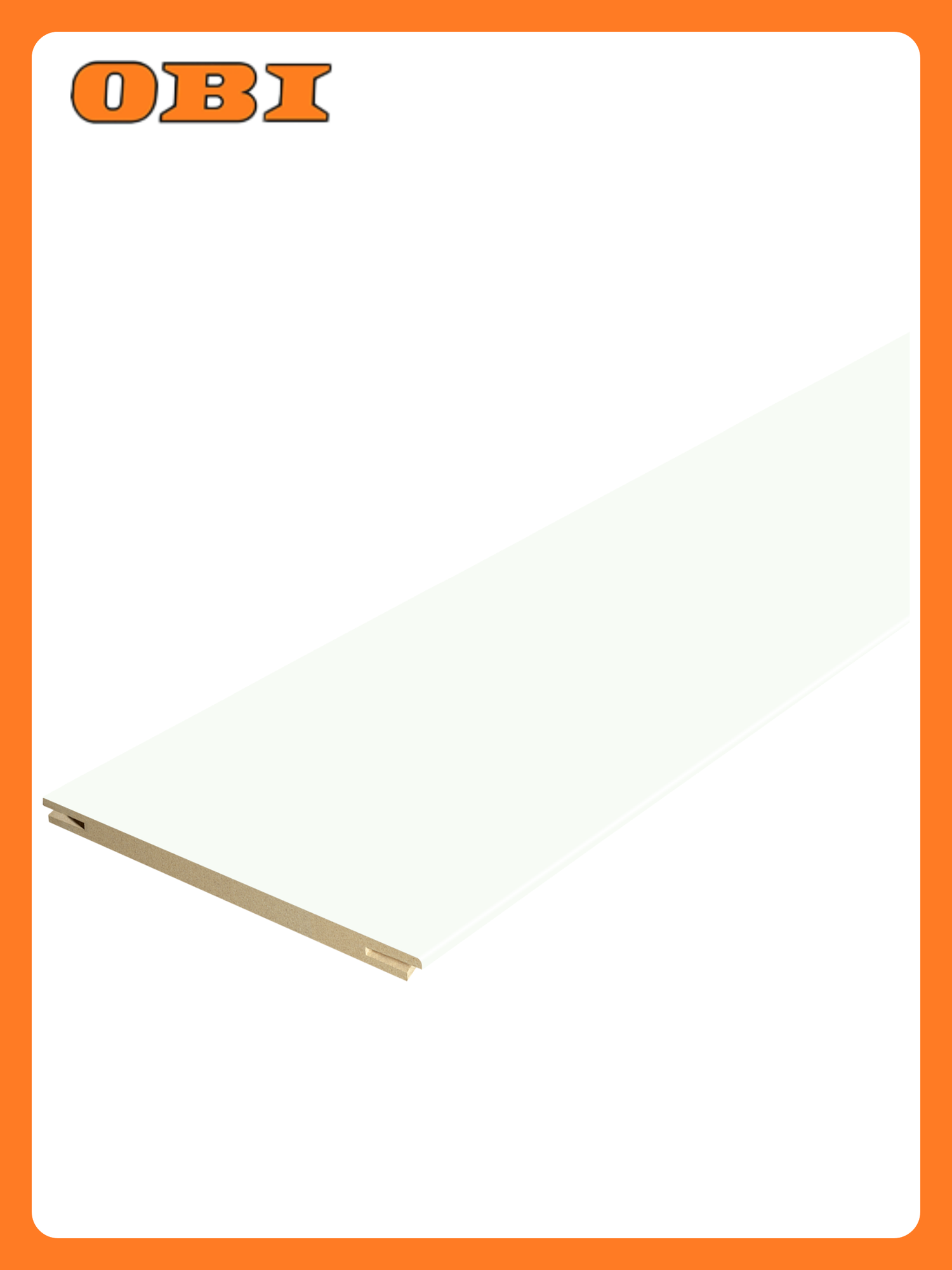 Доборная планка VELLDORIS Emalux, МДФ, телескопическая, 2150x150x8 мм, белая