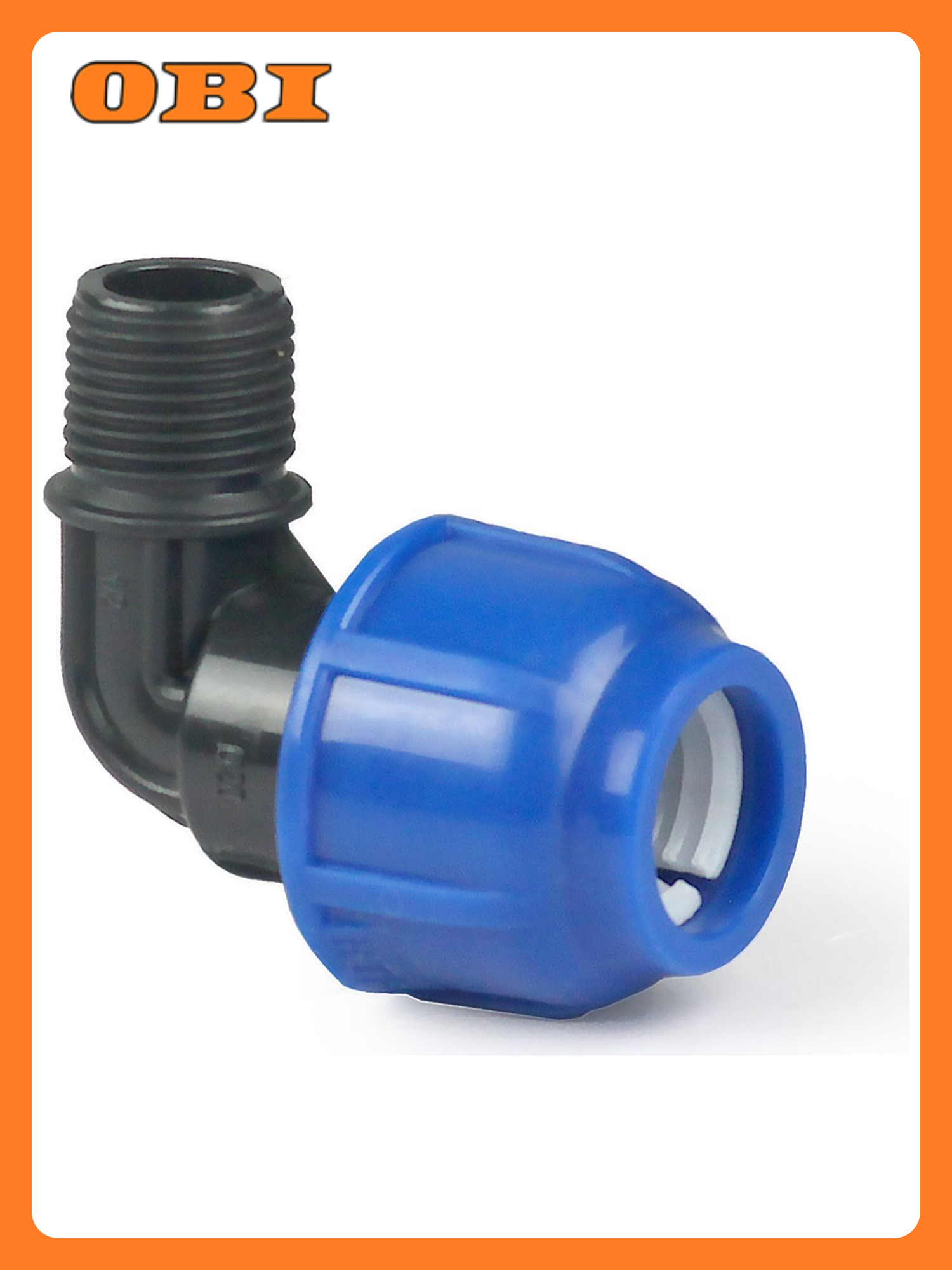 Отвод компрес, полипропилен наружная резьба 25х 1/2" для полиэтилен. труб, RTP