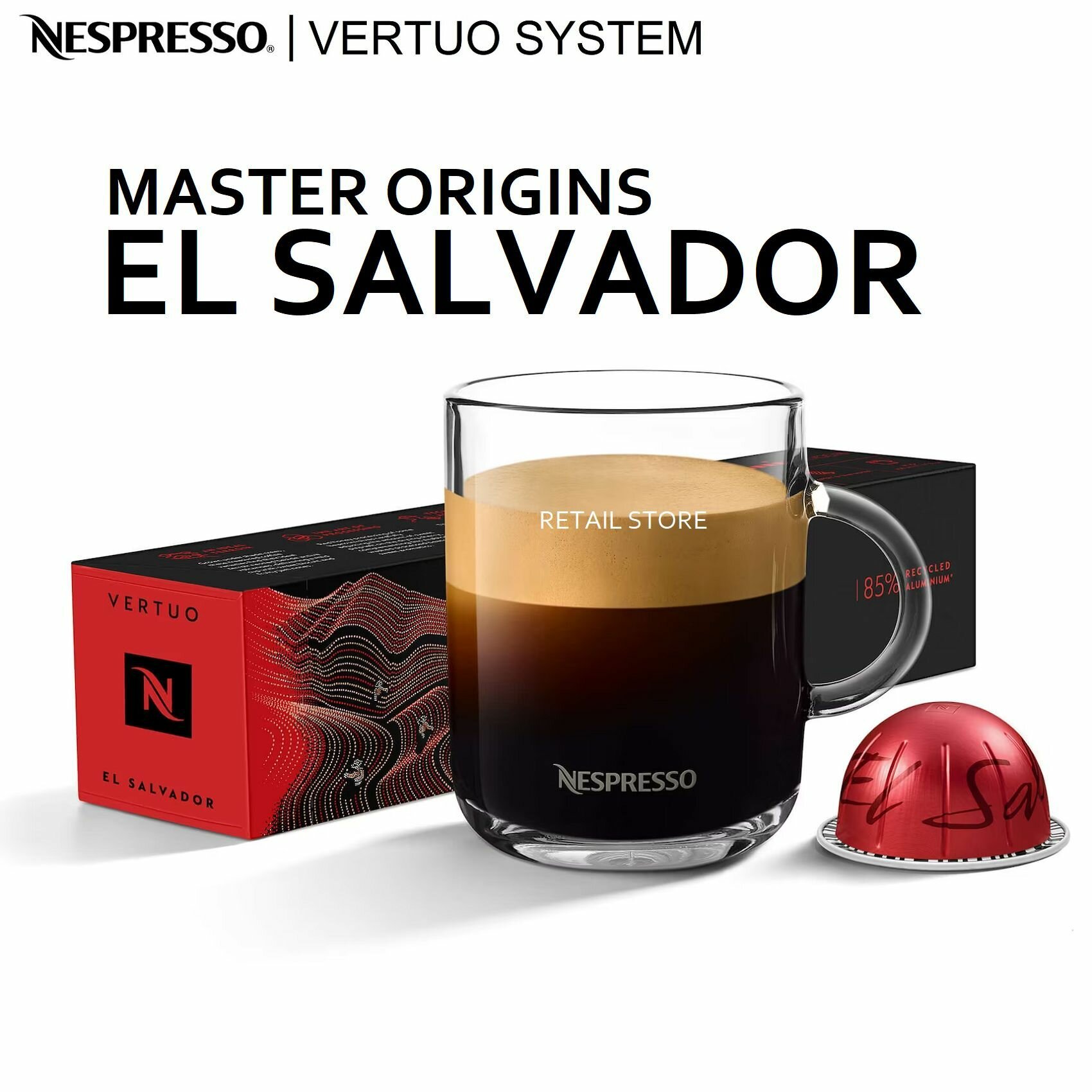 Кофе Nespresso Vertuo EL SALVADOR, объем 230 мл, упаковка 10 шт