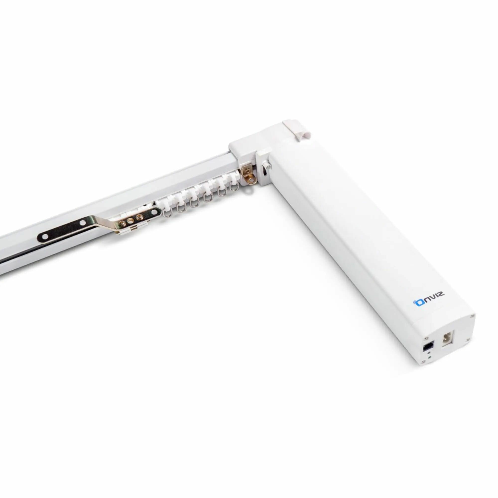 Раздвижной электрокарниз для штор Onviz с Wi Fi приводом с пультом ДУ 190 см. открытие влево