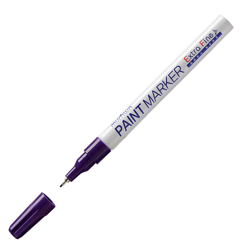 12 шт. Маркер-краска MunHwa "Extra Fine Paint Marker" фиолетовая, 1мм, нитро-основа