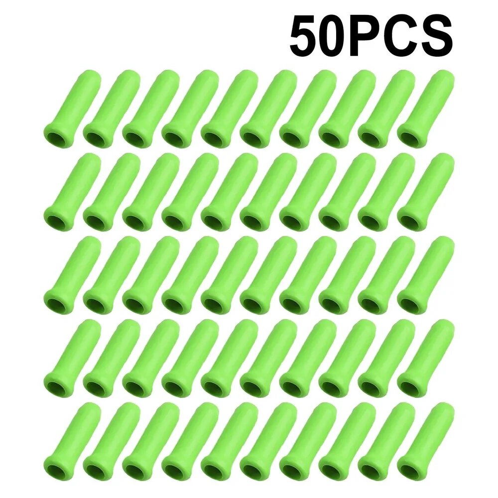 OZ-GLGS 50 шт. зажимы для наконечников тросов переключателей тормозов шоссейного велосипеда