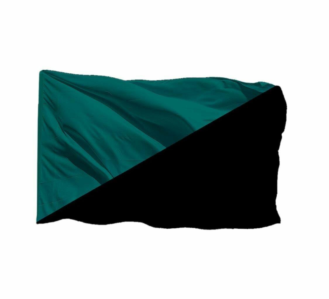 Флаг Анархо-индивидуализма без символа, 70х105 см на шёлке для ручного древка