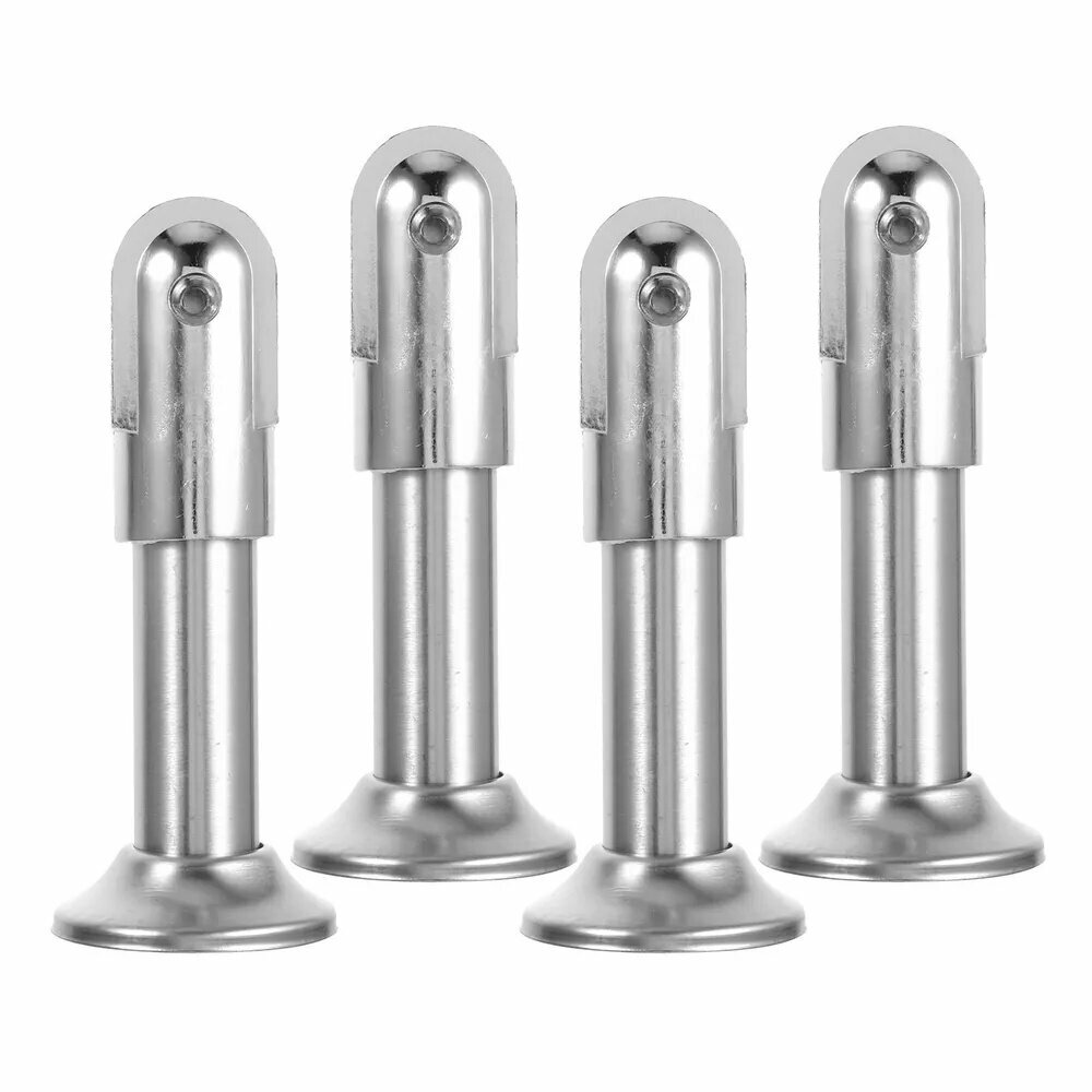 Регулируемые опоры из нержавеющей стали для перегородок санузла, набор из 4 штук, крепкий и долговечный