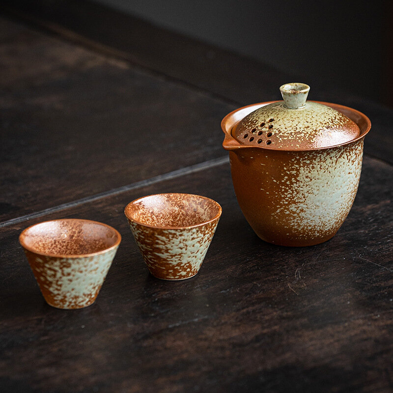 Дровяная глазурь Замена печи Кунг-фу Чайный сервиз Чайник Бытовой одиночный горшок Ручной горшок Изготовление чая