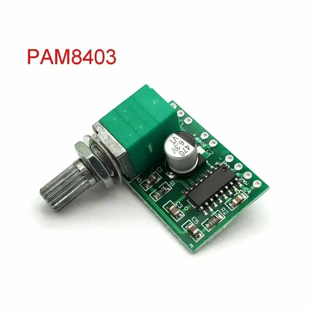Mini PAM8403 DC 5V 2-канальный USB цифровой аудио усилитель платы модуль 2 * 3 Вт регулировки громкости с потенциометром