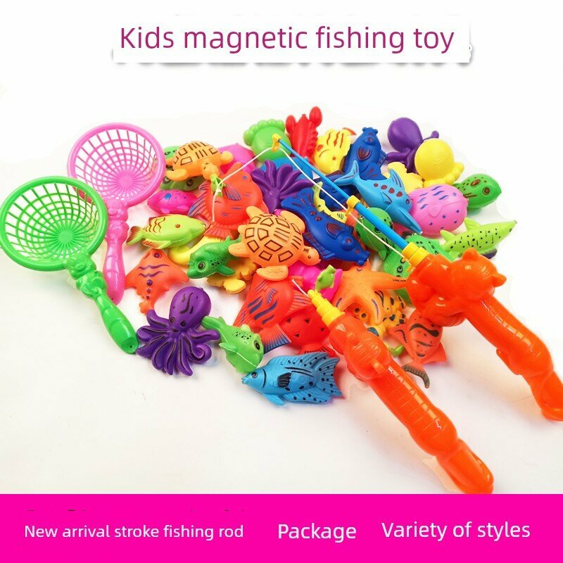 Утолщенный двусторонний детский магнитный набор для рыбалки, игрушка для игр в воде, прямые поставки с завода, рыбалка