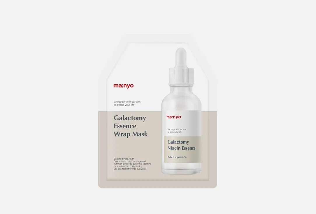 Гидрогелевая маска для лица Ma: nyo Galactomy Essence Wrap Mask, 1 шт