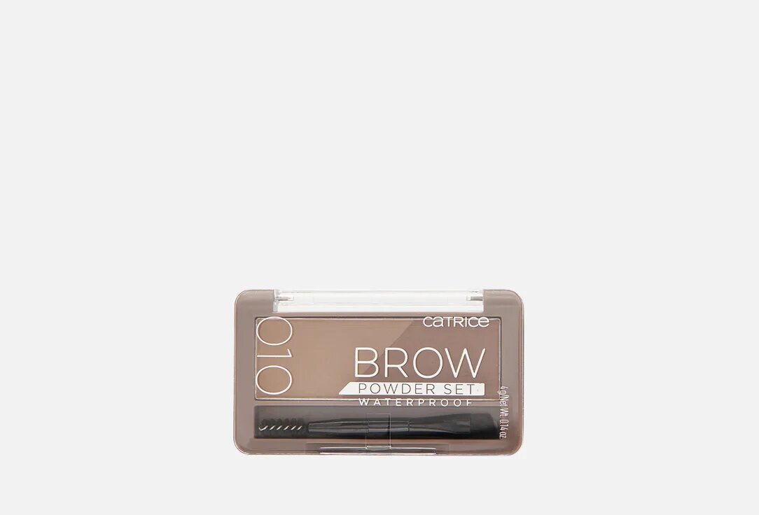 Водостойкая пудра для бровей в наборе Catrice Brow Powder Set Waterproof, оттенок Ash Blond, 010, 4 г