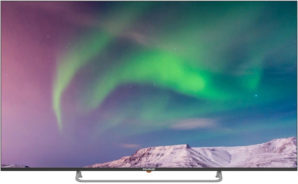 Телевизор QLED PolarLine 65 65PQ71STC-SM черный/серебристый 4K Ultra HD 60Hz DVB-T DVB-T2 DVB-C USB