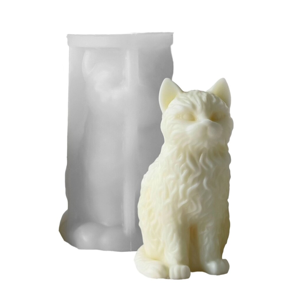 Формы Для Изготовления Свечей В Форме Сидящих Кошек Креативные Формы Для Ручной Работы-Поставка
