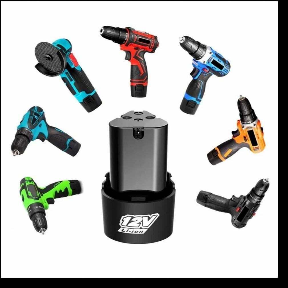 Аккумулятор Литий-Ионный Li-ion 12V 1500mAh, АКБ 12В, для шуруповёрта/ УШМ/ электроинструмента