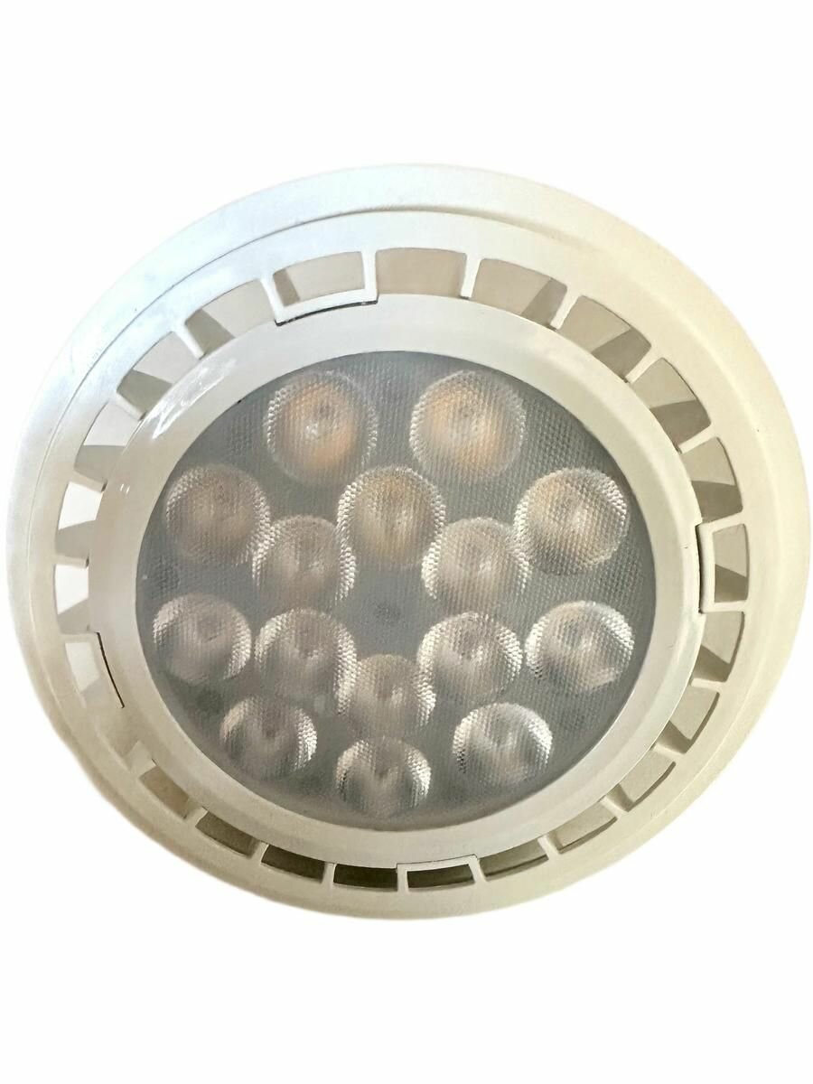 Лампочка Gu10 111 15w 250v 3000k 45(градусов) светодидная(2 штуки в комплекте)