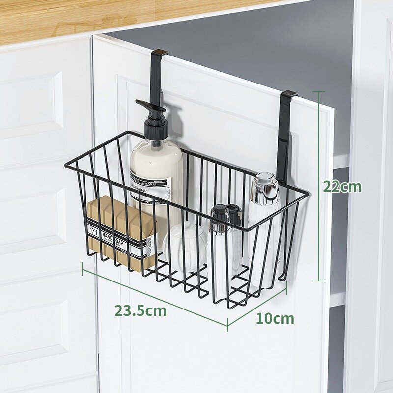 Навесная корзина для хранения на двери для ванной, кухни, балкона, шкафа и двери шкафа, волшебный инструмент