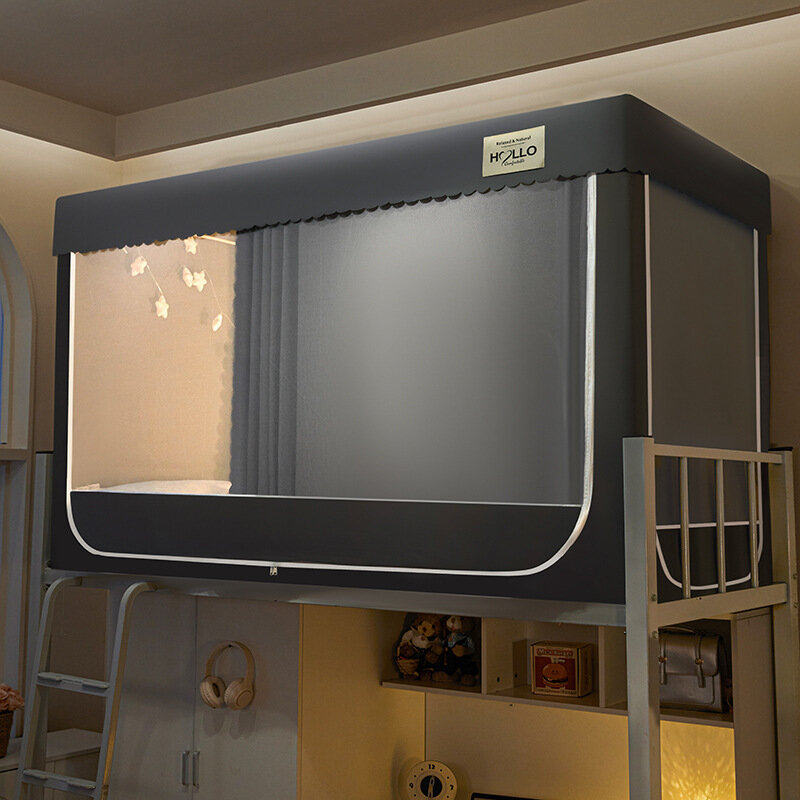 Кровать для студенческого общежития, занавеска от комаров, кронштейн для москитной сетки, встроенный одноярусный