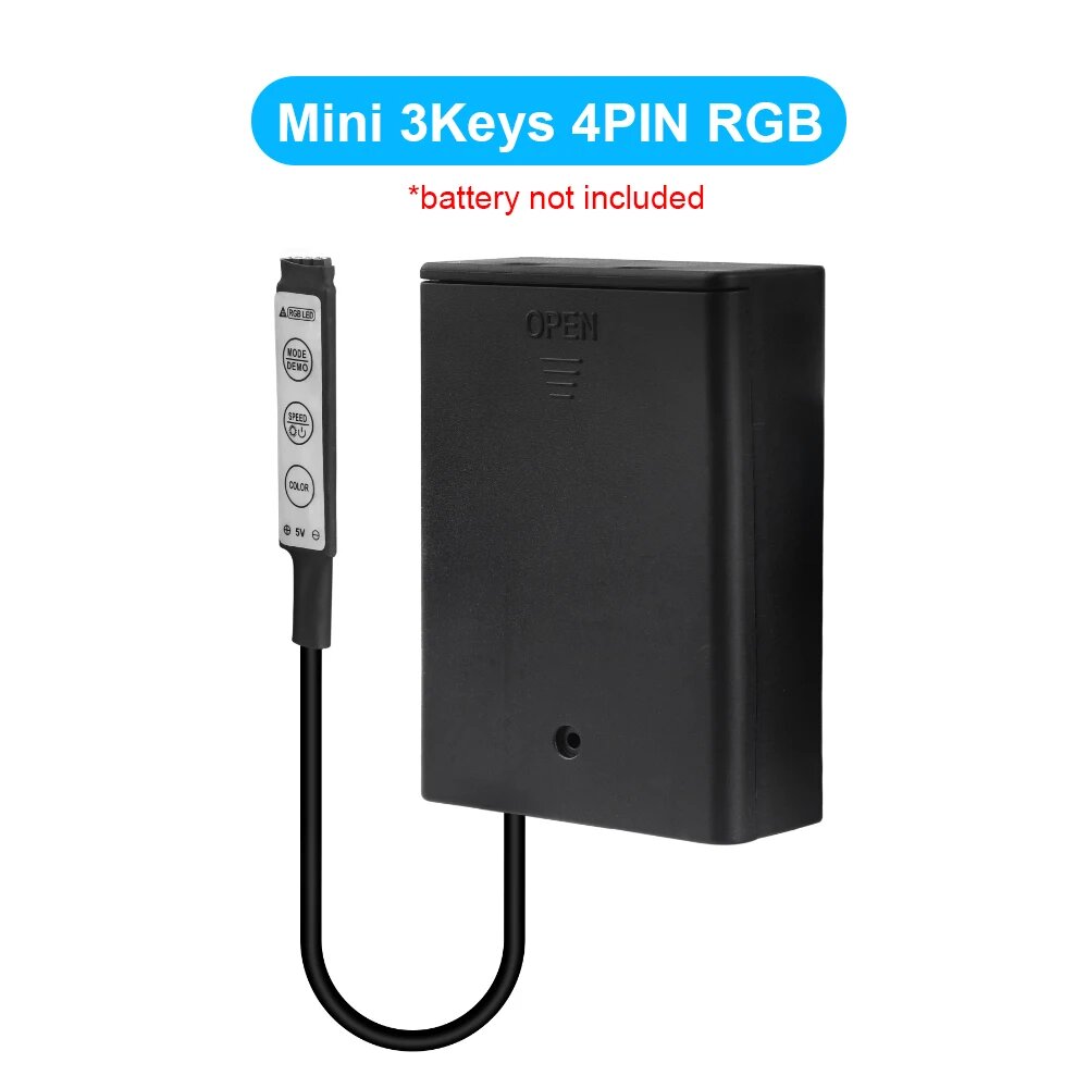 Mini 3Keys 4PIN RGB блок питания для LED лент