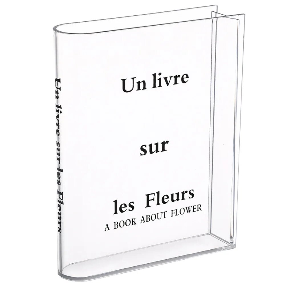 Акриловая ваза "Un livre sur les Fleurs", Style 2