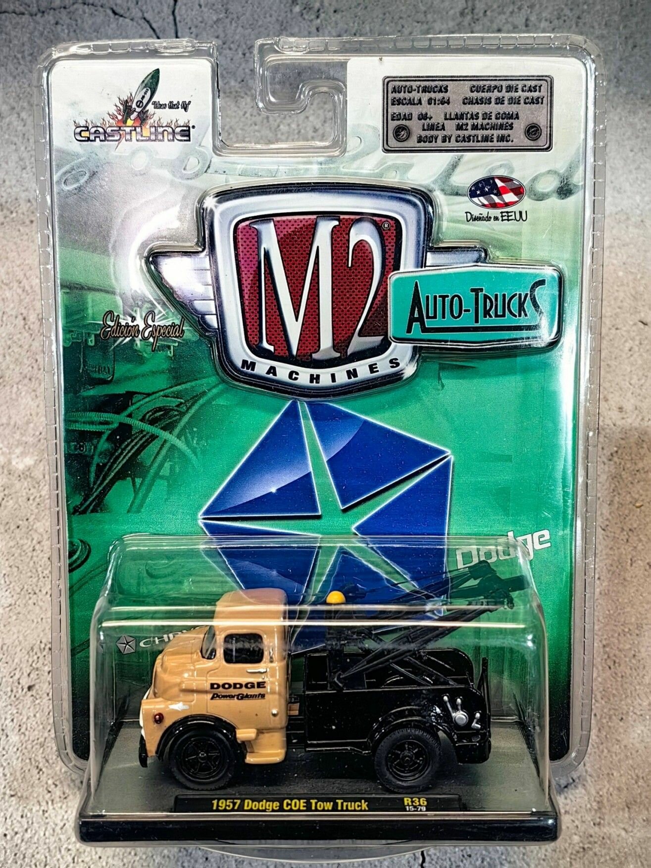 Машинка M2 Machines 1/64 1957 Dodge C0E L600 Ford C600 Chevrolet Studebaker Tow Truck Die-cast Alloy Car Model Collection Gift