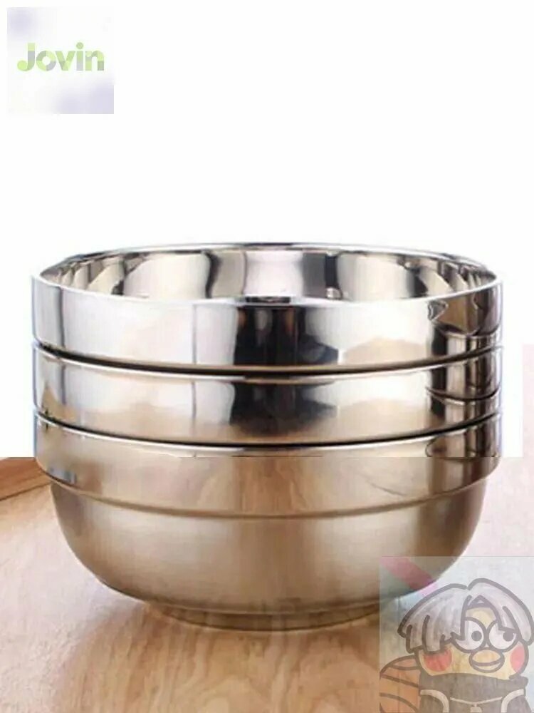 Миска 600 мл серый металлик, 3 шт