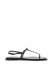 Босоножки TOTEME T-bar square-toe sandals, размер 41, black/black