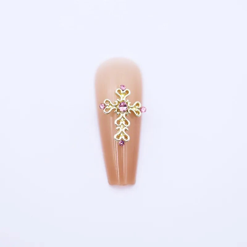 Подвески для ногтей HIGBAQK, 10 шт. 10Pcs Cross