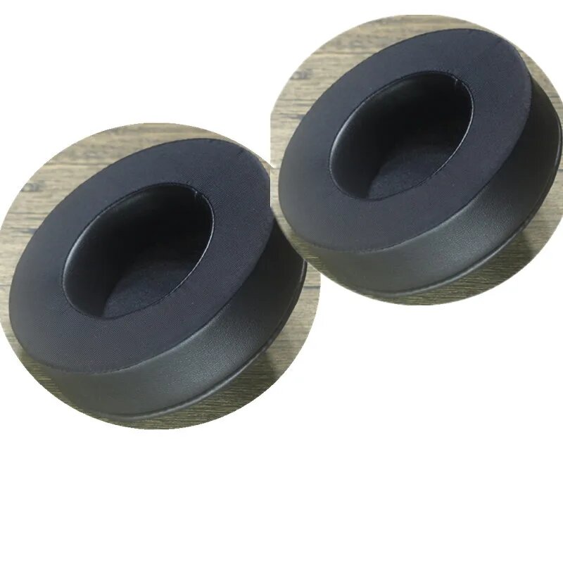 Круглые охлаждающие гелевые амбушюры черные для наушников 100MM