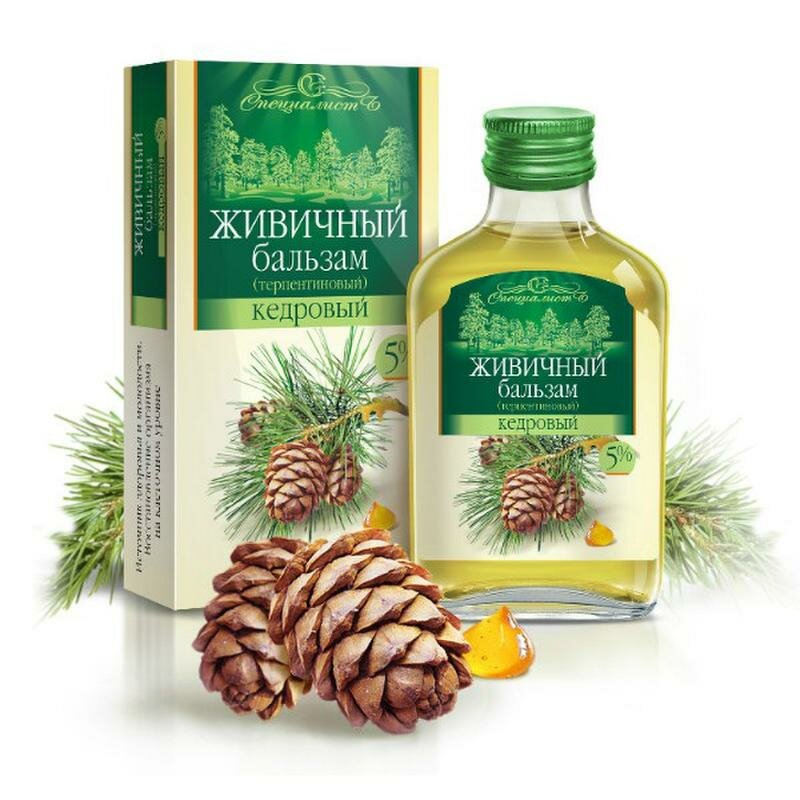 Живичный бальзам на кедровом масле "Алтай" 5%, 100 мл
