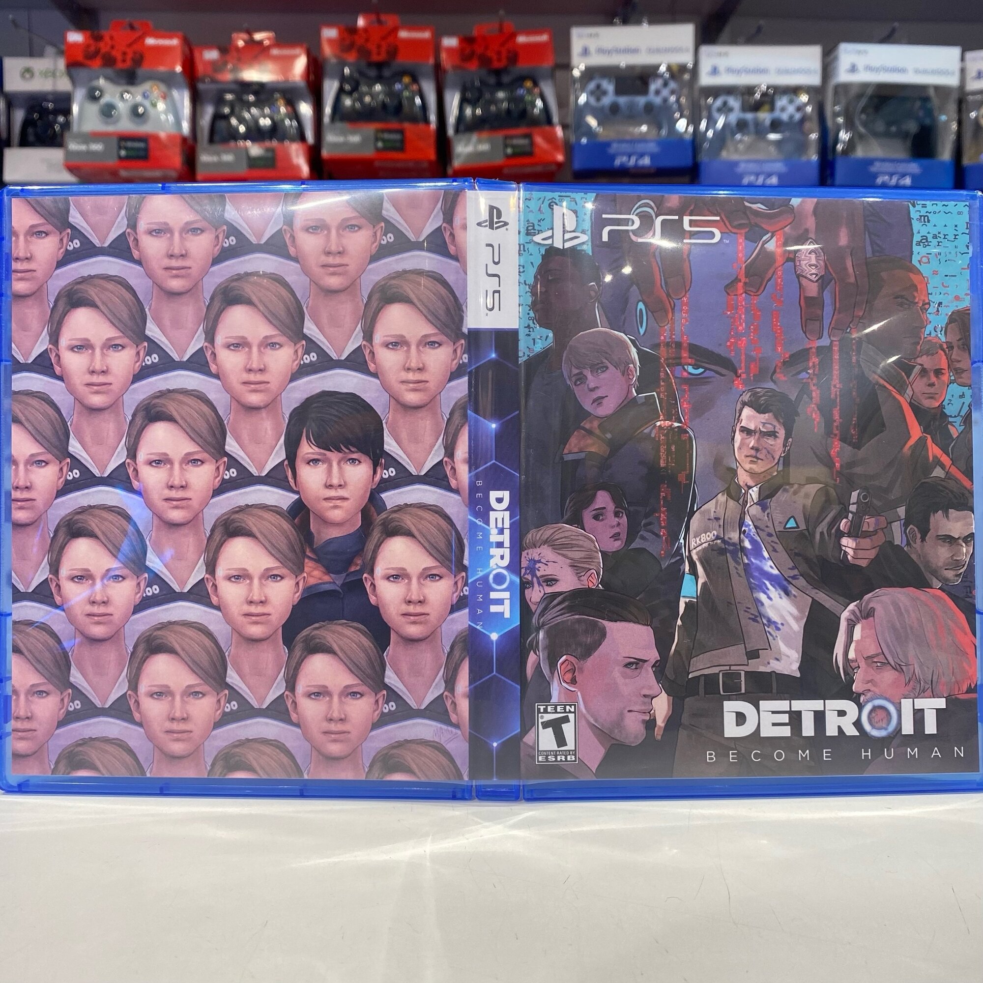 Игра Detroit: Become Human PS5 - Кастомная обложка для диска №25