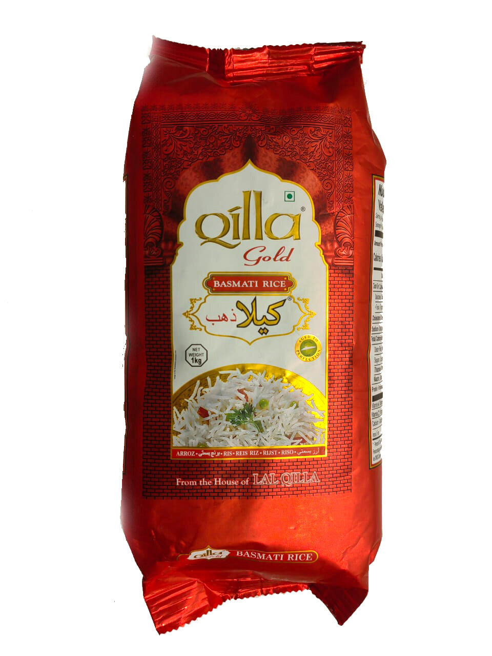 GOLD BASMATI RICE Long Grain, Lal Qilla (Длиннозерный рис голд басмати, Лал Килла), 1 кг.