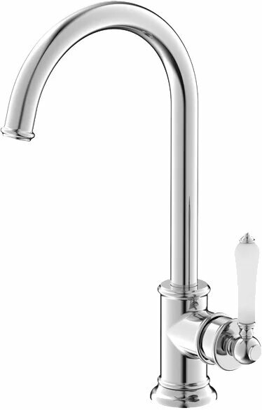 Смеситель для кухни IDDIS Oxford OXFSBJ0i05 с поворотным изливом, хром, глянцевый, однорычажный, латунный, с керамическим картриджем