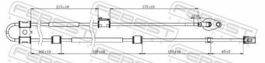 FEBEST 12606-011 Датчик ABS HYUNDAI IX35/KIA SPORTAGE 10- пер. лев.