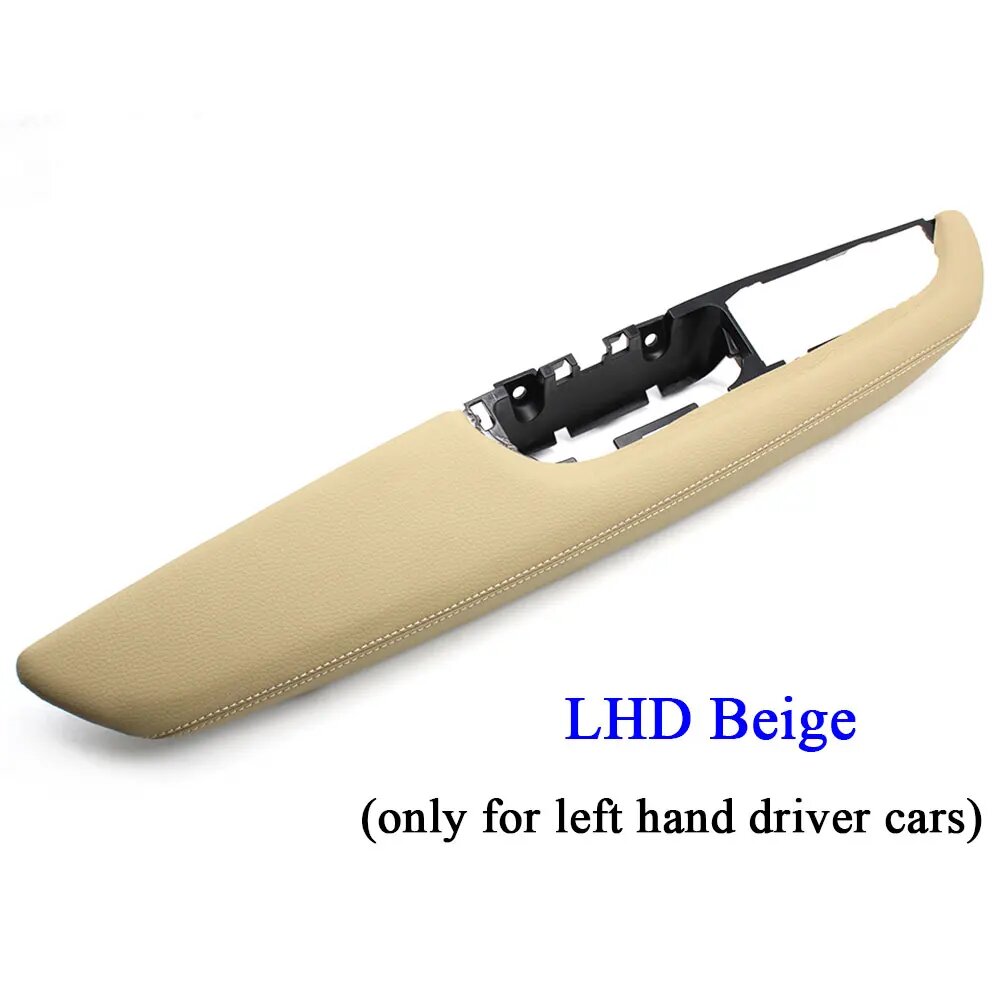 LHD левая рука автомобиля, внутренняя дверная ручка, подлокотник, кожаная внешняя рамка, замена поддержки для BMW X5 X6 E70 E71 E72 2007-2013 LHD Beige