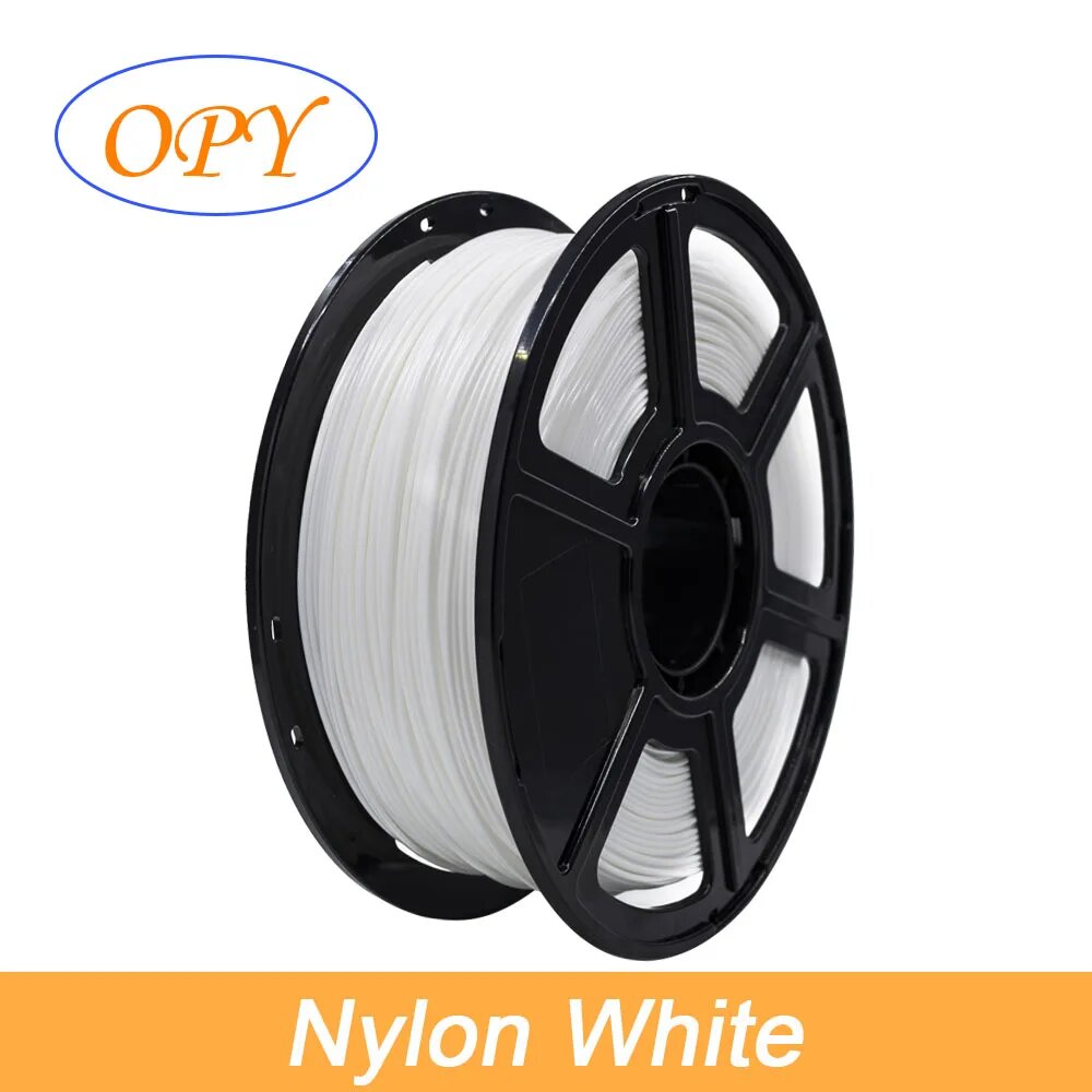 OPY Нейлоновая нить для 3D-печати 1.75 мм 1 кг Nylon White