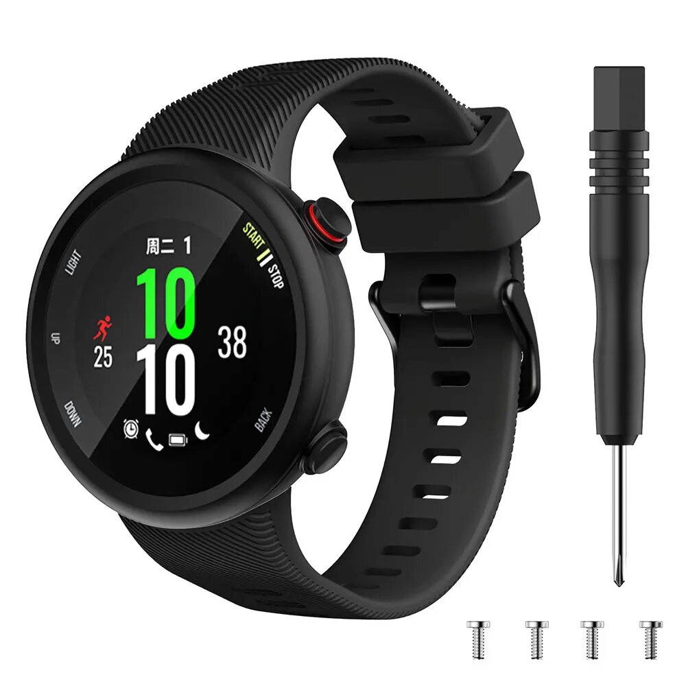 Ремешок Arvin для Garmin Forerunner 45/45S Swim 2, черный