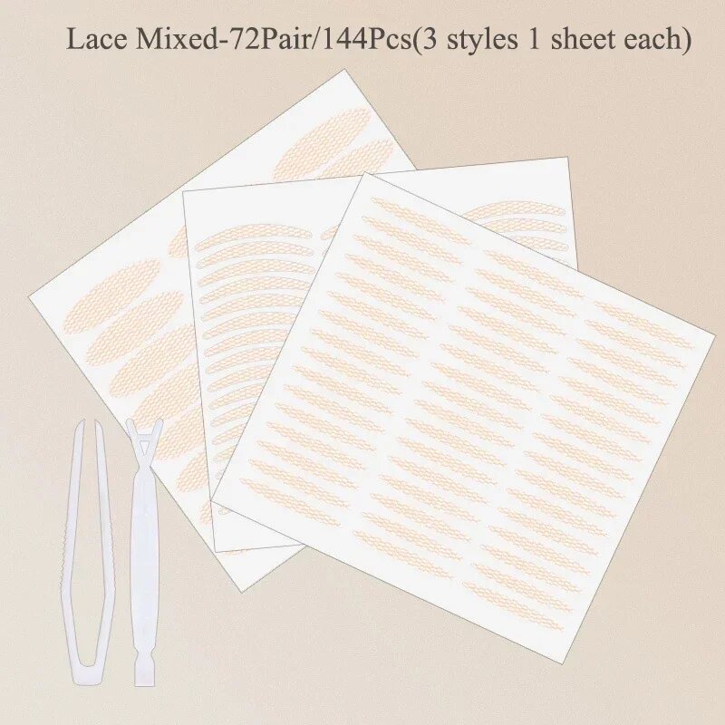 Кружевная лента для век, 144 шт, Lace Mix, 04