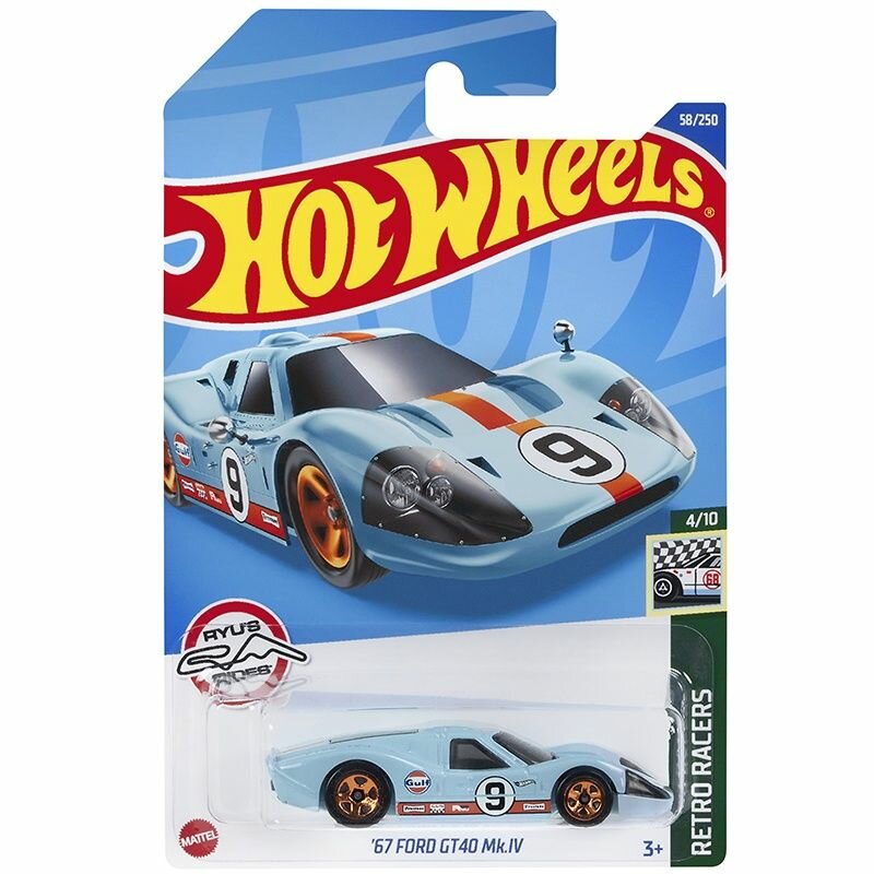 Машинка Mattel Hot Wheels 2022 C4982 67 Ford Gt40 Mk Iv