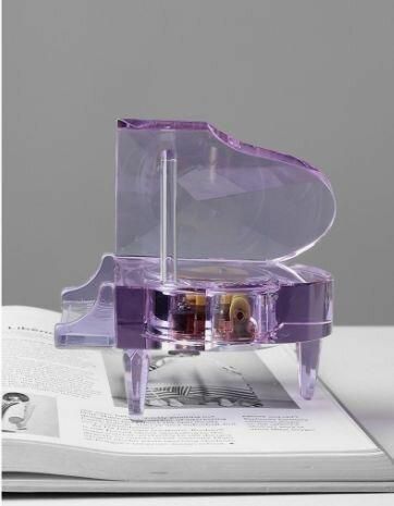 Хрустальная музыкальная шкатулка для фортепиано