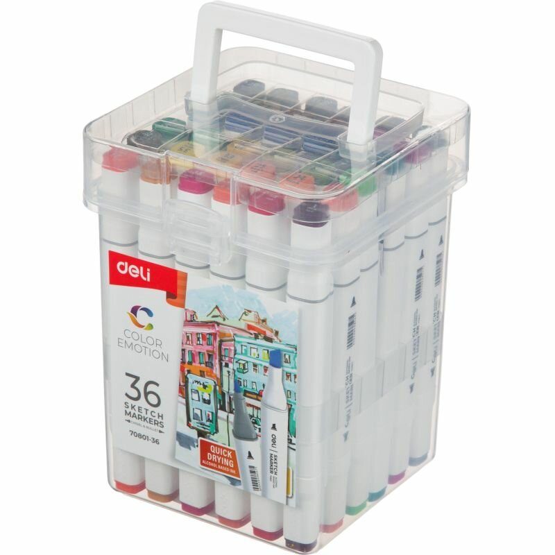 Маркер для скетчинга Deli 36 цвета E70801-36